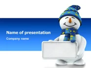 Smiling Snowman - Free Presentation Template for Google Slides and ...