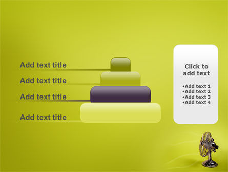 Ventilator On Light Olive Background PowerPoint Template, Backgrounds ...