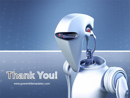 Robot PowerPoint Template, Backgrounds | 02958 | PoweredTemplate.com