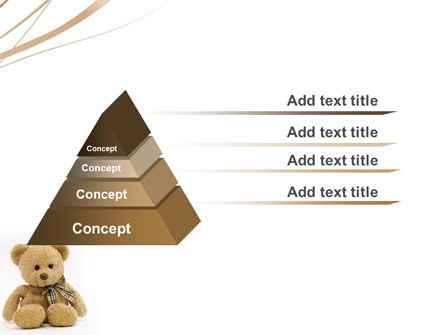 Teddy Bear On A White Background PowerPoint Template, Backgrounds ...