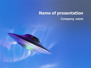 UFO PowerPoint Template, Backgrounds | 03034 | PoweredTemplate.com