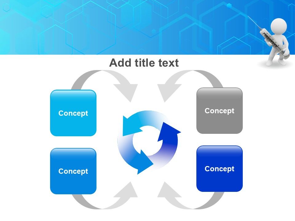 Stickman With Syringe PowerPoint Template, Backgrounds | 03199 ...