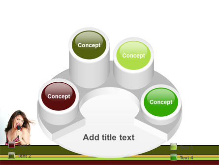 Singing PowerPoint Template, Backgrounds | 03495 | PoweredTemplate.com