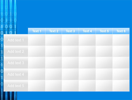 Blue Code PowerPoint Template, Backgrounds | 03529 | PoweredTemplate.com