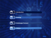 Blue Numbers PowerPoint Template, Backgrounds | 03718 | PoweredTemplate.com