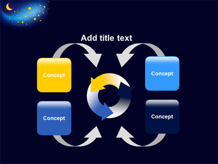 Starry Night PowerPoint Template, Backgrounds | 03794 | PoweredTemplate.com