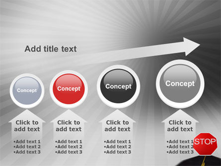 Stop Sign PowerPoint Template, Backgrounds | 03928 | PoweredTemplate.com