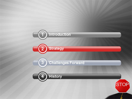 Stop Sign PowerPoint Template, Backgrounds | 03928 | PoweredTemplate.com