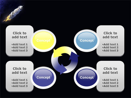 Space Ship PowerPoint Template, Backgrounds | 04051 | PoweredTemplate.com