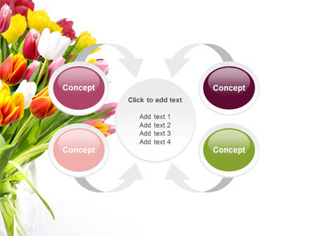 Tulips On A Purple Background PowerPoint Template, Backgrounds | 04614 ...