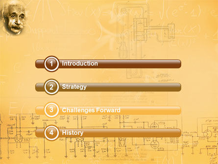 Einstein PowerPoint Template, Backgrounds | 04631 | PoweredTemplate.com