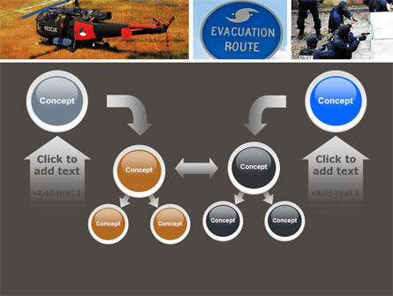Evacuation PowerPoint Template, Backgrounds | 04723 | PoweredTemplate.com