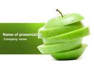 Sliced Green Apple - Free Presentation Template for Google Slides and ...