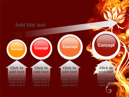 Flaming Flower PowerPoint Template, Backgrounds | 04828 ...