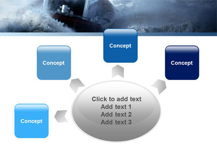Sea Storm PowerPoint Template, Backgrounds | 04842 | PoweredTemplate.com