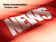 Plantilla de PowerPoint - noticias, fondos | 04913 | PoweredTemplate.com