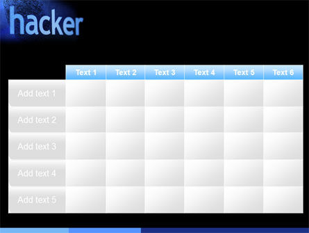 Hacker PowerPoint Template, Backgrounds | 04973 | PoweredTemplate.com