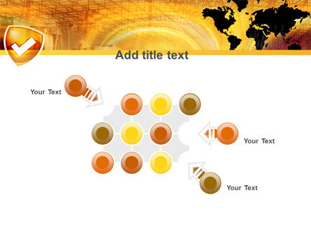 Shield PowerPoint Template, Backgrounds | 05033 | PoweredTemplate.com