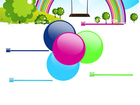 Childish Rainbow PowerPoint Template, Backgrounds | 05045 ...