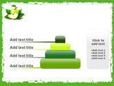 Cut Green Apple PowerPoint Template, Backgrounds | 05071 ...