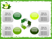 Cut Green Apple PowerPoint Template, Backgrounds | 05071 ...