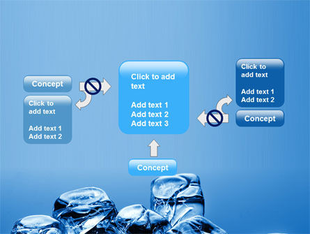 Ice Cubes PowerPoint Template, Backgrounds | 05130 | PoweredTemplate.com