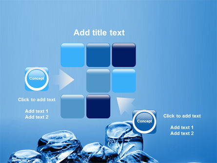 Ice Cubes PowerPoint Template, Backgrounds | 05130 | PoweredTemplate.com