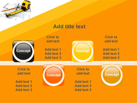 Tape Measure PowerPoint Template, Backgrounds | 05282 | PoweredTemplate.com