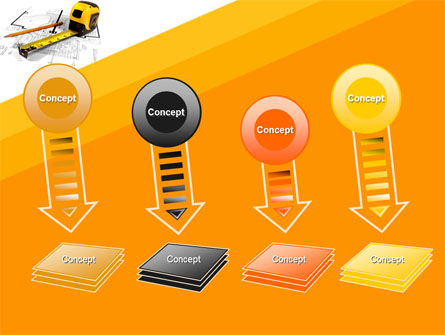 Tape Measure PowerPoint Template, Backgrounds | 05282 | PoweredTemplate.com