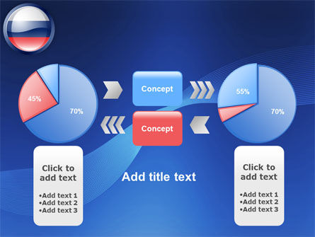 Russian Flag PowerPoint Template, Backgrounds | 05313 | PoweredTemplate.com