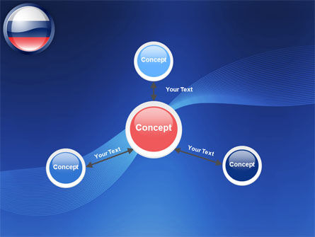 Russian Flag PowerPoint Template, Backgrounds | 05313 | PoweredTemplate.com