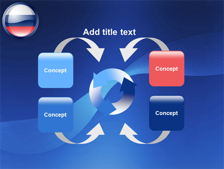 Russian Flag PowerPoint Template, Backgrounds | 05313 | PoweredTemplate.com