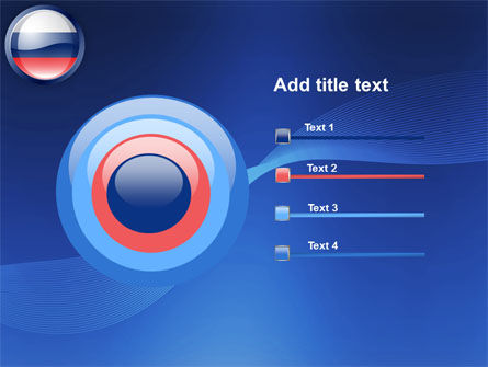 Russian Flag PowerPoint Template, Backgrounds | 05313 | PoweredTemplate.com