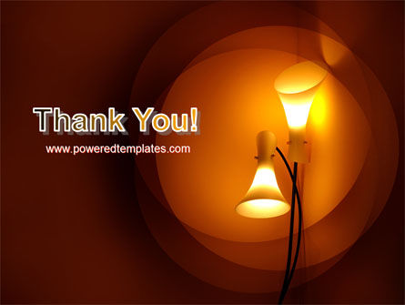 Lamps Free PowerPoint Template, Backgrounds | 05331 | PoweredTemplate.com