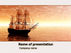 Sailing Ship PowerPoint Template, Backgrounds | 05333 | PoweredTemplate.com