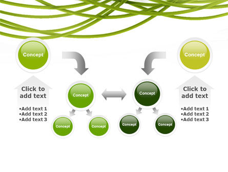 Green Fibers PowerPoint Template, Backgrounds | 05553 | PoweredTemplate.com