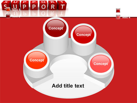 Support PowerPoint Template, Backgrounds | 05580 | PoweredTemplate.com