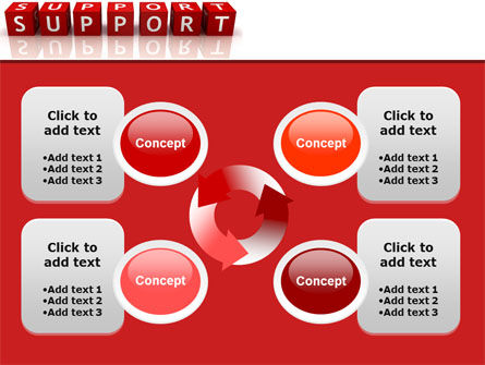 Support PowerPoint Template, Backgrounds | 05580 | PoweredTemplate.com