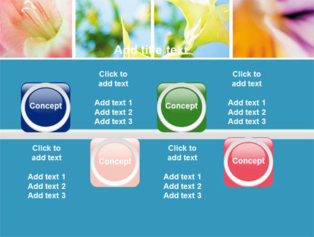 Blooming Lilies Free PowerPoint Template, Backgrounds | 05685 ...