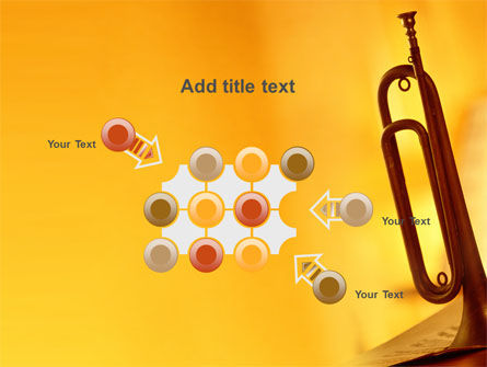 Trumpet PowerPoint Template, Backgrounds | 05788 | PoweredTemplate.com