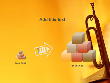 Trumpet PowerPoint Template, Backgrounds | 05788 | PoweredTemplate.com