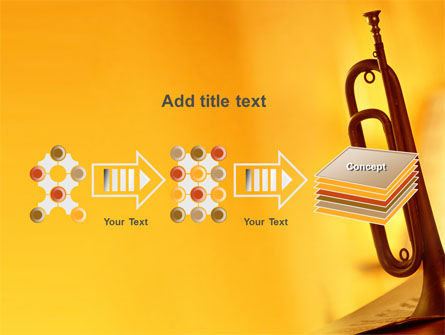 Trumpet PowerPoint Template, Backgrounds | 05788 | PoweredTemplate.com