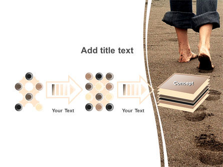 Sand Footprints PowerPoint Template, Backgrounds | 05834 ...