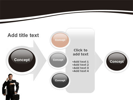 Busy Man PowerPoint Template, Backgrounds | 05882 | PoweredTemplate.com