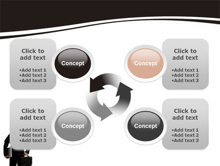 Busy Man PowerPoint Template, Backgrounds | 05882 | PoweredTemplate.com