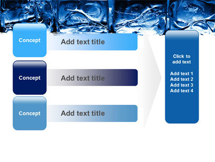Cubes of Ice PowerPoint Template, Backgrounds | 05937 | PoweredTemplate.com