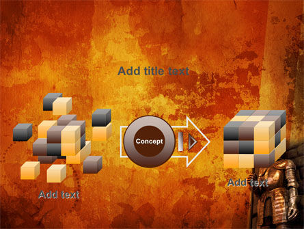 Knight Armor PowerPoint Template, Backgrounds | 06060 | PoweredTemplate.com