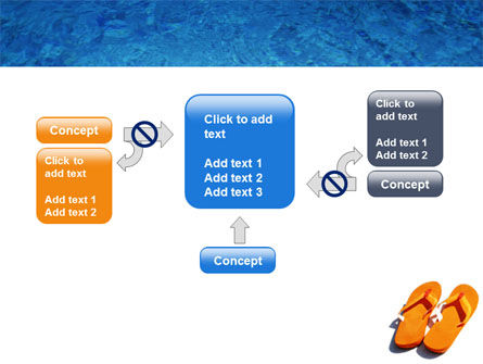 Slippers On A Pool Skirting PowerPoint Template, Backgrounds | 06352 ...