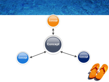 Slippers On A Pool Skirting PowerPoint Template, Backgrounds | 06352 ...