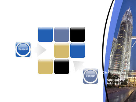 Petronas Twin Towers PowerPoint Template, Backgrounds | 06375 ...